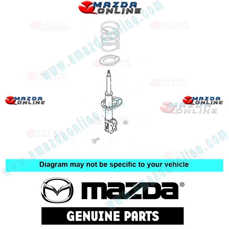 Mazda Genuine Front Right Shock Absorber B26R-34-700A fits 00-03 ...