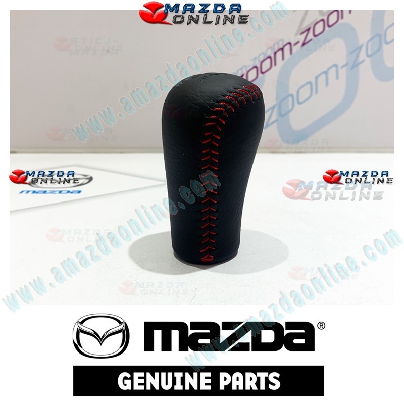 Mazda Genuine Black Red stitch Manual Gear Shift Knob R504-17-520-00 ...