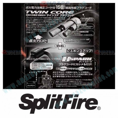 SplitFire 8.8mm Twin Core Motorbike Spark Plug Wire TCDX-03Y | A Mazda Online Eshop