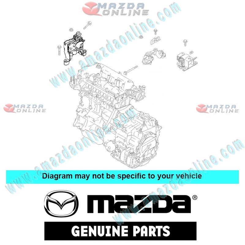 Mazda Genuine Side Engine Mount KE64-39-060A fits 13-16 Mazda CX-5 [KE ...
