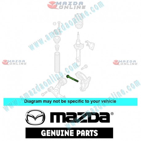 Mazda Genuine Disc Brake Caliper Bracket Mounting Bolt 9YA0-2A-225 fits ...