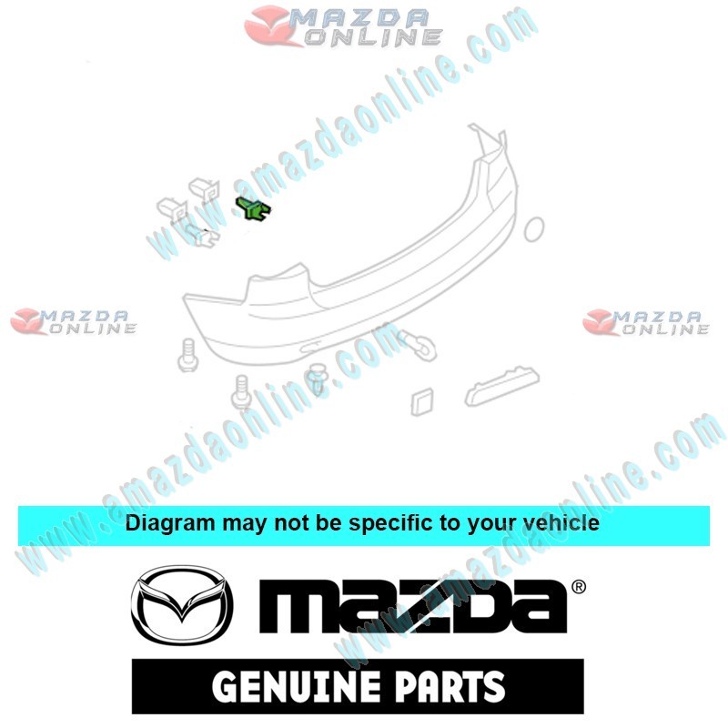 Mazda Genuine Bumper Cover Pin GK2E-50-1K5A fits 05-12 MAZDA(s) | A ...