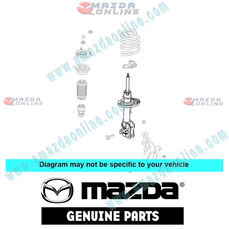 Mazda Genuine Front Right Shock Absorber KD45-34-700A fits 13-16 MAZDA ...