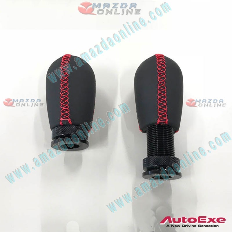 AutoExe Nappa Leather Long Shift Knob black stitching NDA5V9050 | A Mazda Online Eshop