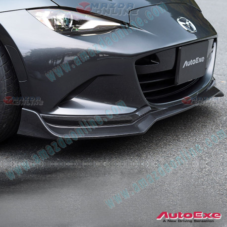 AutoExe Dry Carbon Front Under Spoiler fits 15-26 Miata [ND,NE] and ...