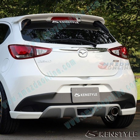 Kenstyle EIK Rear Bumper Diffuser Spoiler fits 2015-2023 Mazda2 [DJ ...