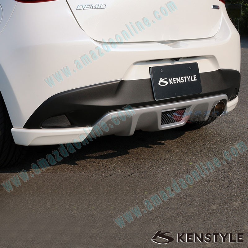 Kenstyle EIK Rear Bumper Diffuser Spoiler fits 2015-2023 Mazda2 [DJ ...