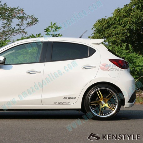 Kenstyle EIK Rear Bumper Diffuser Spoiler fits 2015-2023 Mazda2 [DJ ...