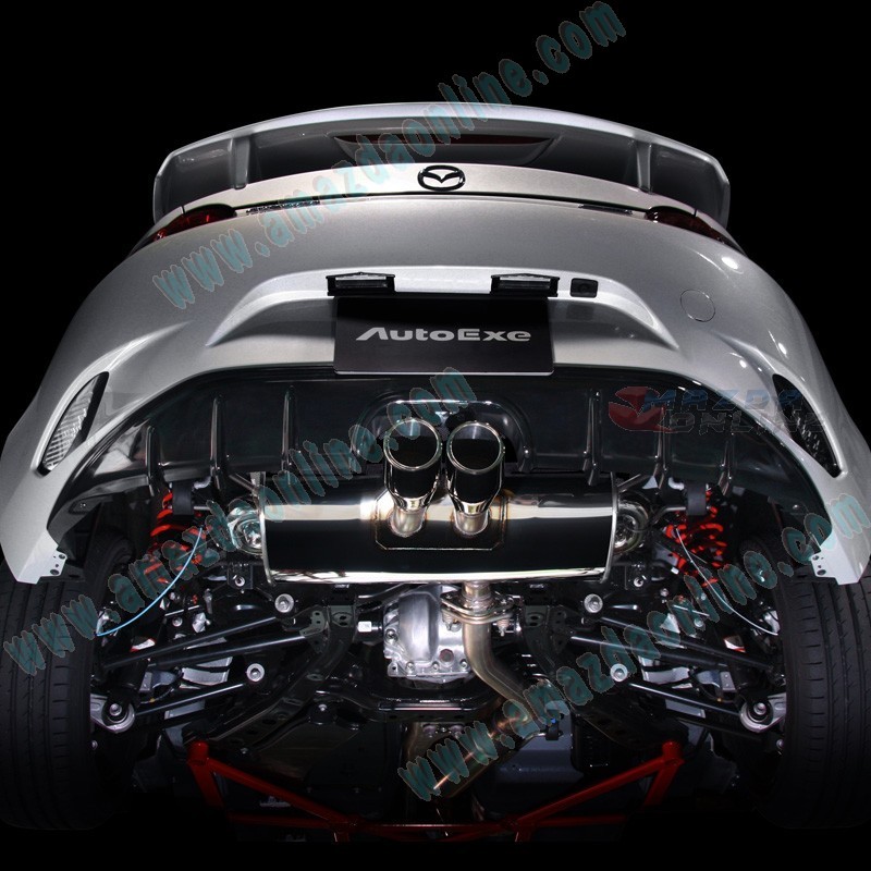 AutoExe Center-exit Dual Tip Exhaust Cat-Back fits 2015-2023 Miata [ND ...