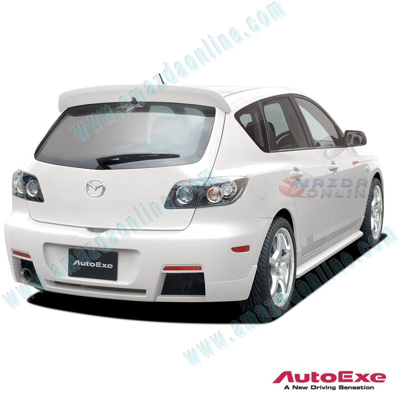 AutoExe Rear Bumper Cover Aero Kit for 03-09 Mazda3 [BK] | A Mazda ...