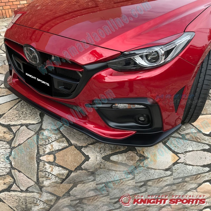 KnightSports Front Bumper with Grill Cover Aero Kit [Type-2] fits 13-16 ...