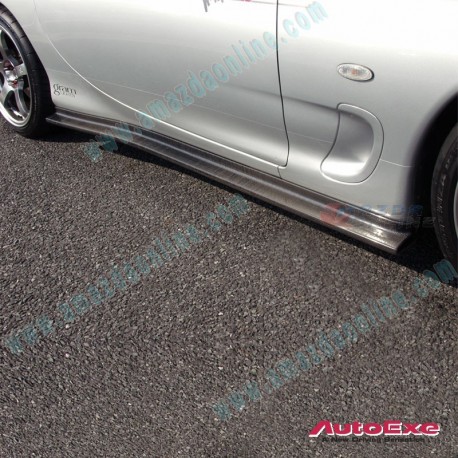 AutoExe Carbon Fibre Side Skirt Spoiler Splitter fits 93-02 RX-7 [FD3S ...